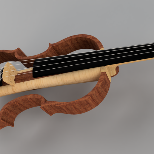 ⚡ Full-size 4/4 electric violin, true CNC proportions・ STL File for CNC ...