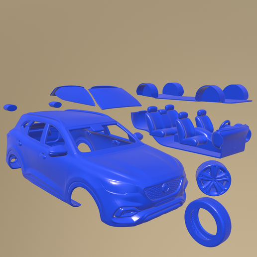 3D file MG HS 2018 CAR 🚗 ・3D print design to download・Cults