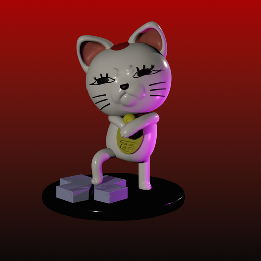 🐱 TurboGranny cat DANDADAN・Free STL File for 3D printing・Cults