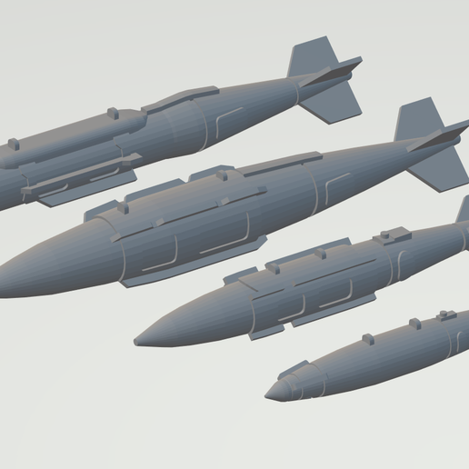 💣 1/72 JOINT DIRECT ATTACK MUNITION SERIES・ STL File for 3D printing・Cults