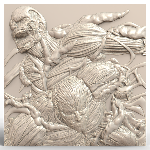 📁 3D Model STL File for CNC Router/Laser & 3D Printer Armored Titan and ...