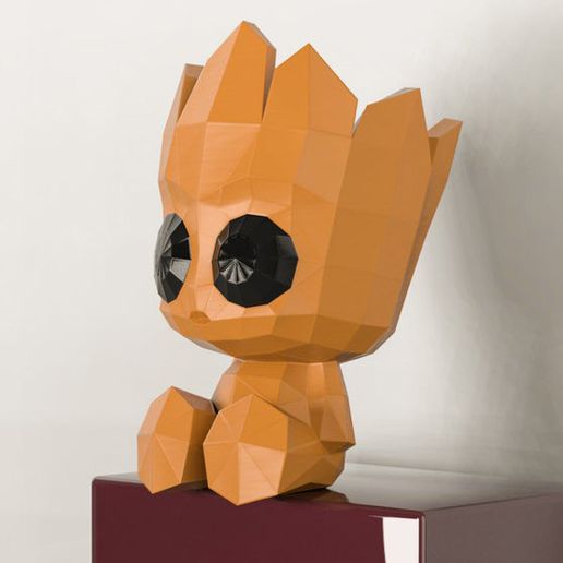 🏢 GROOT・ 3D File for Papercraft & Origami・Cults