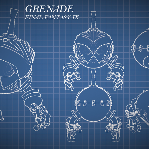 ♟ Grenade - Final Fantasy IX - FF9・ STL File for 3D printing・Cults