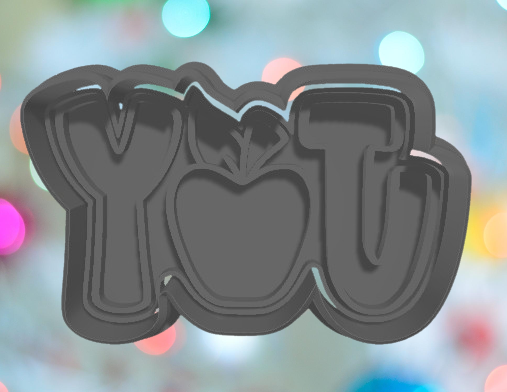 🍎 Joy Apple Cookie Cutter・ STL File for 3D printing・Cults