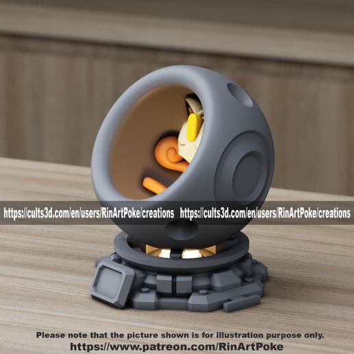 STL file Meowth in healing machine pods from pokemon 🐉 (3MF)・3D printer ...