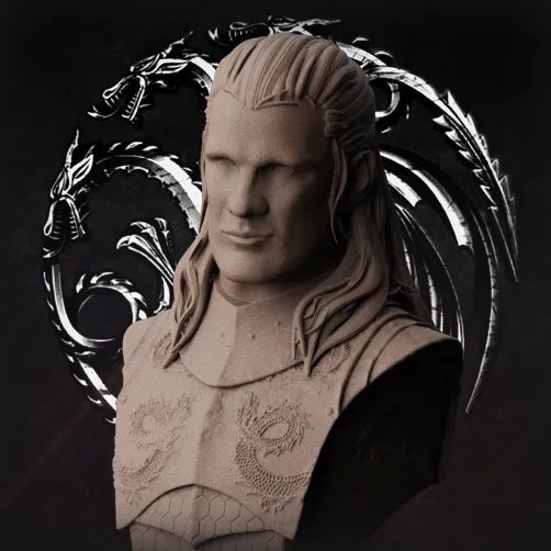 STL file DAEMON TARGARYEN - BUST - 👤 ・3D printer design to download・Cults