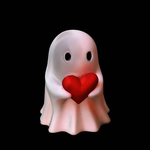 👻 ghost heart・ STL File for 3D printing・Cults