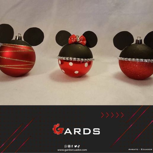 🐁 Mickey Mouse Christmas Sphere・ STL File for ・Cults