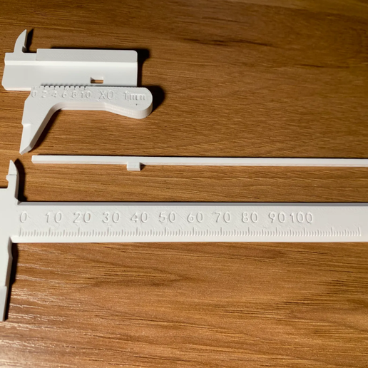 3MF file Vernier Caliper (Easy Assembly, High Precision) 🧑‍🔧 ・3D ...