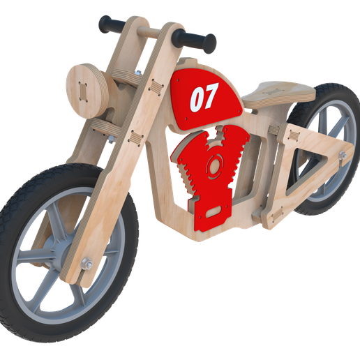⚖️ balance motorcycle・ 3D File for CNC machining - Laser cutting・Cults