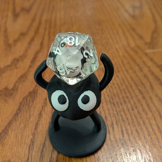 🎲 Soot Sprite dice holder・3D Print with the Bambu P1S with AMS 3D ...