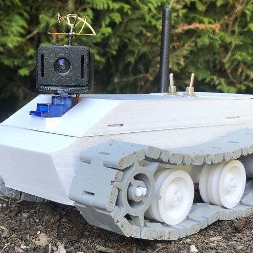 Скачать бесплатный файл STL 3D printed Arduino FPV RC Tracked Car With ...