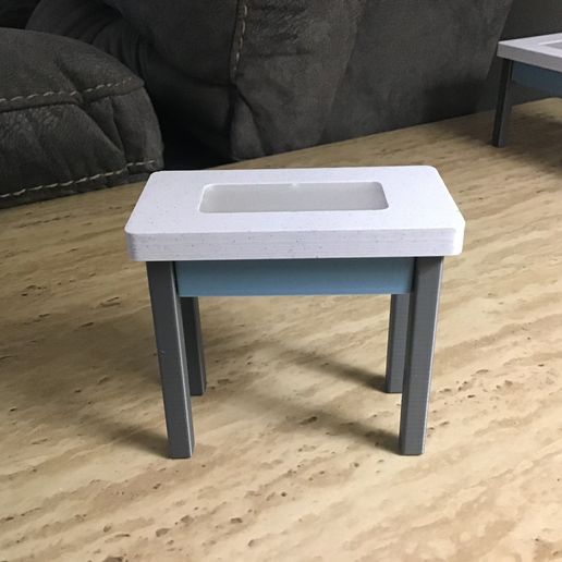 STL file 1:6 playscale "Skinny" Side Table 🦸 ・3D printer design to ...