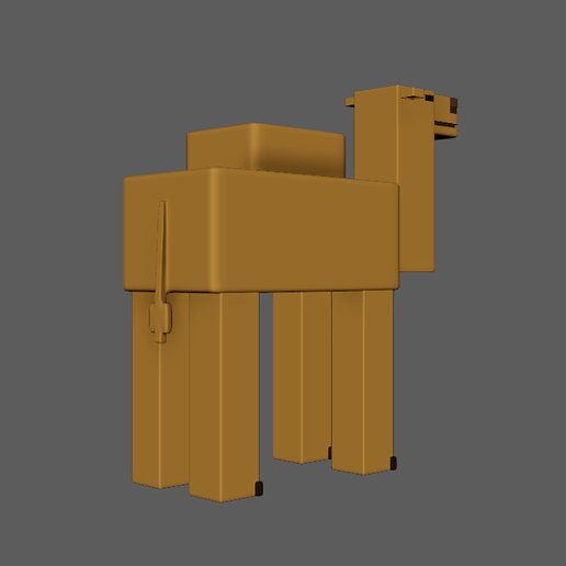 🐪 Minecraft Camel Minifigure・ STL File for 3D printing・Cults