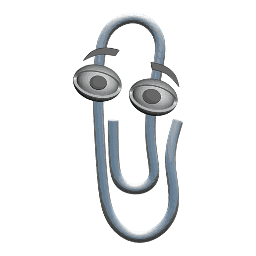 🧷 Clippy HD 3D Print Model Bundle – Microsoft Office Assistant Retro ...