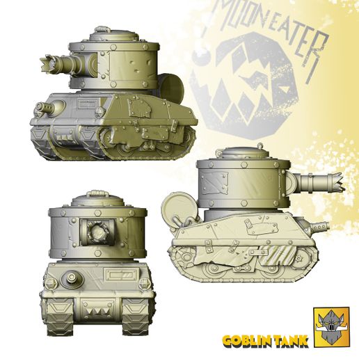 👺 Goblin tank・ STL File for 3D printing・Cults