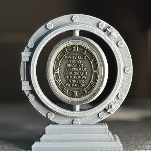 🪙 Rotating Challenge Coin Display - Navy/Nautical Themed・ STL File for ...