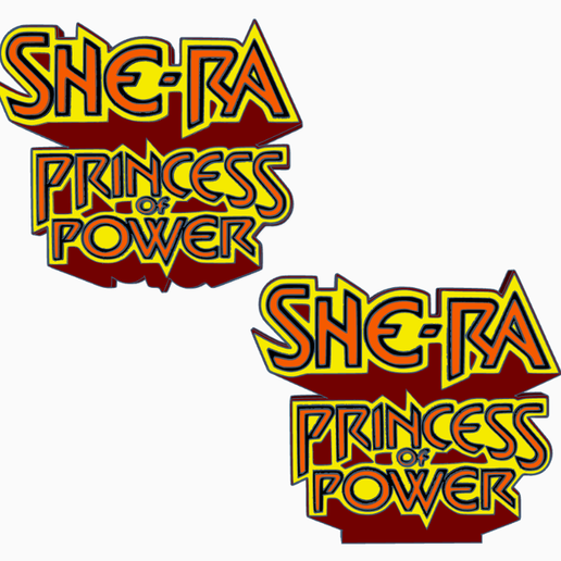 👸 SHE-RA - PRINCESS OF POWER Logo Display by MANIACMANCAVE3D・ STL File ...