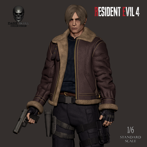 🎨 LEON S. KENNEDY RE4・ STL File for ・Cults