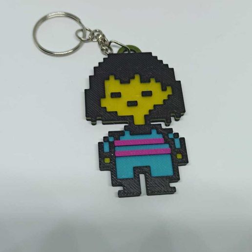 🗝️ keychain - undertale - sprite・ STL File for 3D printing・Cults