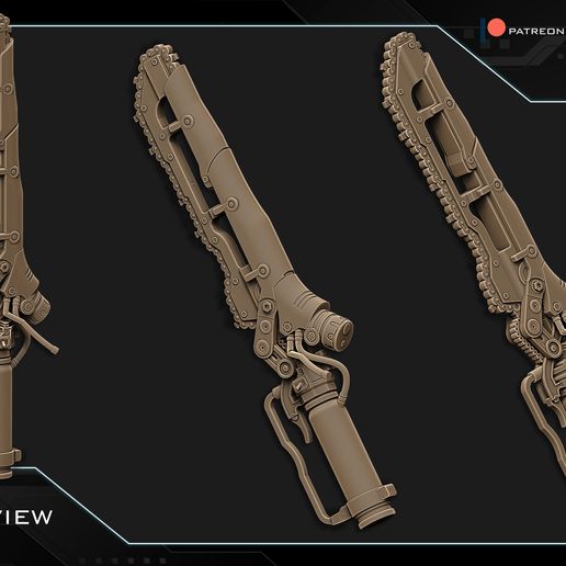 🗡️ Ripper chain sword - Fallout・ 3D File for 3D printing・Cults