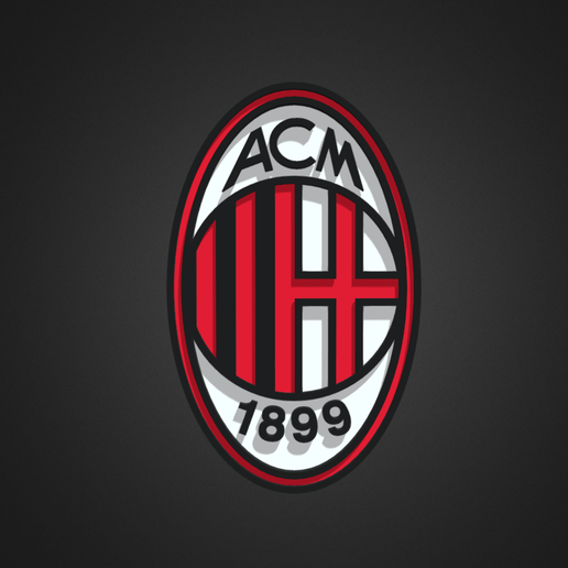STL file Escudo Shield Scudo Logo AC Milan 3D 🛡️ ・3D printer model to ...