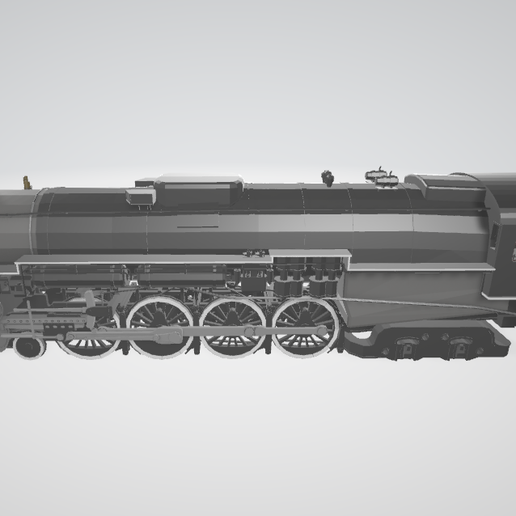 😤 steam locomotive RP Mk1 Northern・ OBJ File for 3D printing・Cults