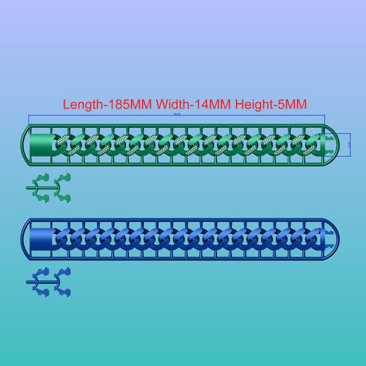🔗 CUBAN LINK BRACELET・ STL File for 3D printing・Cults