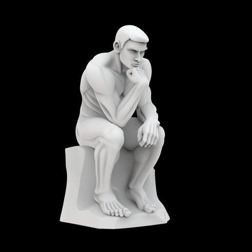 seated man statue