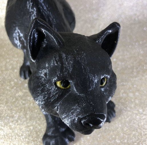 🐺 Wolfie! Multi material Wolf cub model・Free STL File for ・Cults