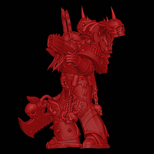 🛰 KHARN Champion of bloody god (Supported)・ 3D File for 3D printing・Cults