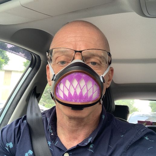 🆕 NEW VERSION !! Snap-in cover for Flo-Mask: Separate Ring and Insert ...