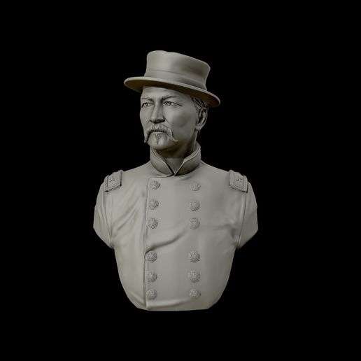 👤 General Philip Sheridan bust sculpture 3D print model・ STL File for ...