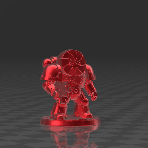 💥 Peppermint Butler Armored with Gun - Paintable Wargame Miniature ...