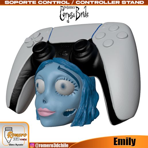 🎛️ Support Control Emily / The Corpse Bride・ STL File for 3D printing・Cults