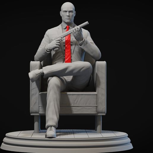 🦸 hitman・ STL File for 3D printing・Cults