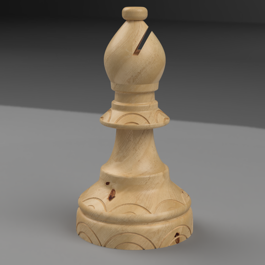 ♟️ Chess 2022 Bishop・ STL File for ・Cults