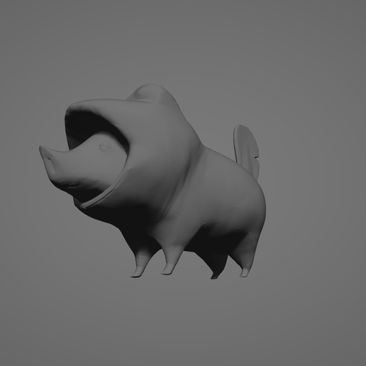 STL file MONSTER HUNTER POOGIE HOG IN A FROG 👹 (OBJ)・3D printable model ...