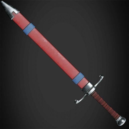 🐉 Dragon Ball Trunks Sword and Scabbard for Cosplay・ STL File for 3D ...