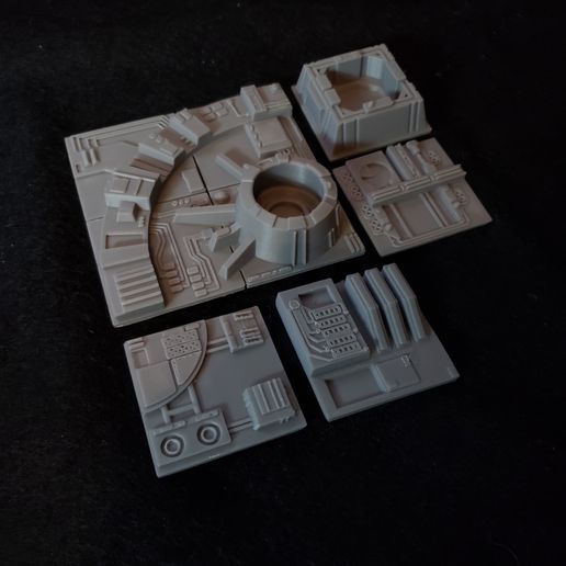 ⭐ Death Star surface tiles・Free STL File for 3D printing・Cults