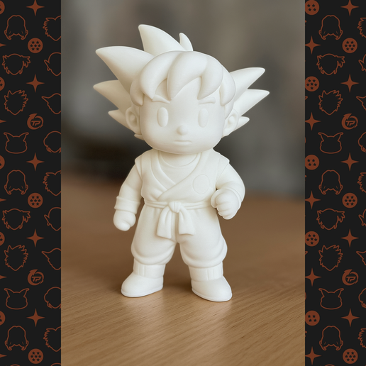 🐉 Chibi Goku - Dragon Ball Fan Art 3D Model | Cute Saiyan STL Figure ...
