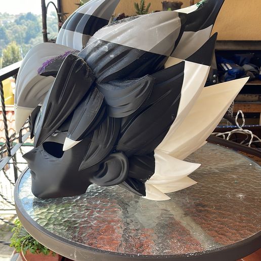 🐉 Goku Super Saiyan Oversized Mask - Dragon Ball Z・ STL File for 3D ...