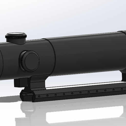 🔫 Scrome J4 Scope・Free STEP File for 3D printing・Cults