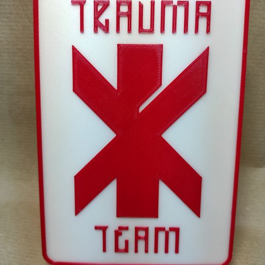 🗡️ Trauma Team sign (Cyberpunk 2077)・Free STL File for ・Cults