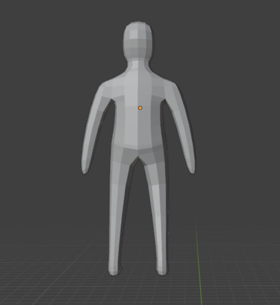 🎲 Base Human Mesh - Low Poly・ STL File for 3D printing・Cults