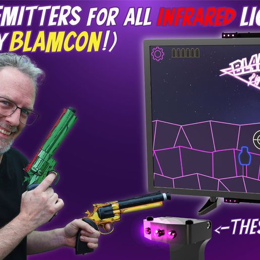 🧸 IR Emitters for Light Guns・Free 3D File for ・Cults