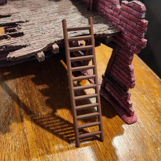 🪜 28mm scale ladder for Miniature Wargaming・Free STL File for 3D ...