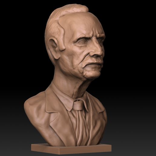 👤 Bust of an Old Cowboy・Free STL File for 3D printing・Cults