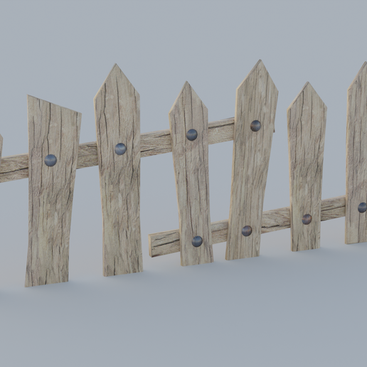arquivo 3D Low-poly wood fence 🪵 ・Design para download e impressão 3D・Cults