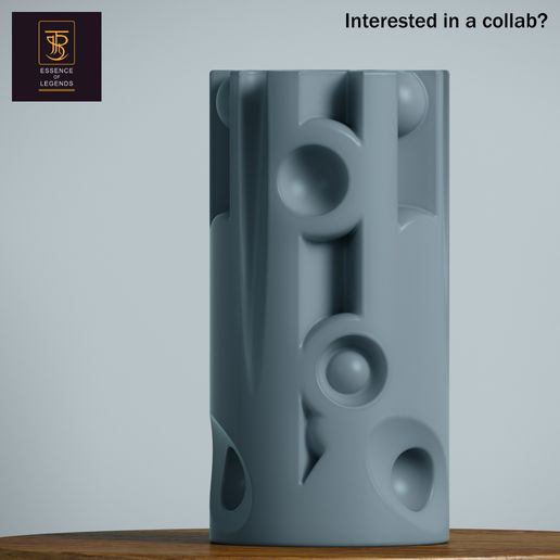 🕯️ Candle Design Avant-garde Model E・Free 3D File for 3D printing・Cults